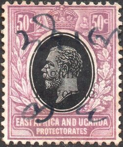 Stamp: King George V (1865-1936) (Uganda: Revenue Stamps(Revenue) Bar ...