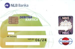 Bank Card: NLB Dina Card (NLB Banka, SerbiaCol:RS-GM-0007