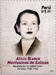 Stamp: Alicia Blanco Montesinos de Salinas (Peru(First Female ...