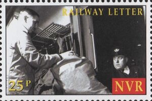 Stamp: Checking Post Bags. (United Kingdom: Private Post Offices(United ...