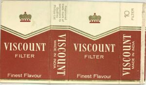 Cigarette Pack: Viscount (India, RepublicCol:IN-CT-0043