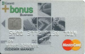 Bank Card: Garanti+Bonus-Business (Garanti Bankası, Türkiye (Turkey)Col ...