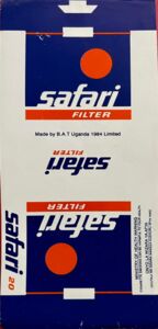 Cigarette Pack: Safari (UgandaCol:UG-CT-0004