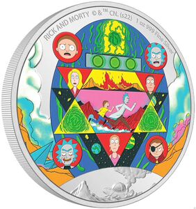 Moneda: 2 Dollars (Rick and Morty) (Niue(Producto numismático ...