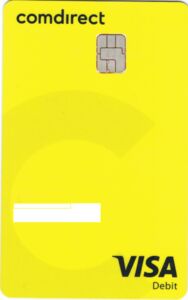 Bank Card: Visa Debit (Comdirect Bank, Germany, Federal RepublicCol:DE ...