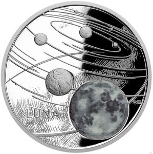 Coin: 1 Dollar (Solar System - Moon) (Niue(Numismatic Product - Solar ...