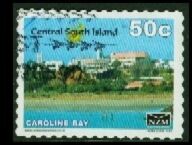 Stamp: Timaru, as seen from Caroline Bay (New Zealand: Private Post ...