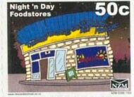 Stamp: Night 'n Day Foodstores, Night (New Zealand: Private Post ...
