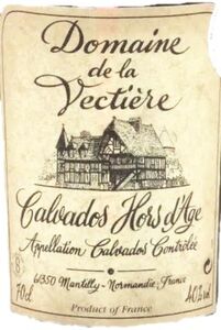 Drink Label: Calvados Vectiere Hors d'Age (Domaine de la Vectière ...