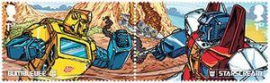Stamp: Bumblebee and Starscream (United Kingdom of Great Britain ...