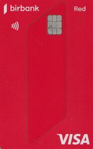 Bank Card: Birkart Cashback Red (Kapital Bank, AzerbaijanCol:AZ-VI-0053