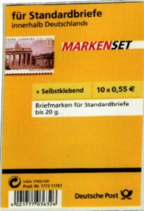 Stamp: Booklet-Brandenburg Gate, Berlin (Germany, Federal RepublicMi:DE ...