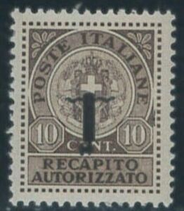Stamp: Recapito autorizzato (Italy, Social Republic(Authorized Delivery ...