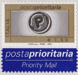 Stamp: Priority Mail (Italy(Priority Mail) Mi:IT 2957I,Sn:IT 2585,Yt:IT ...