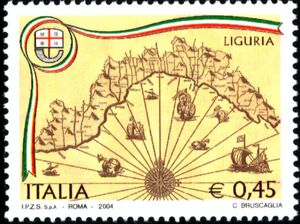 Stamp: Liguria (Italy(Regions of Italy) Mi:IT 2986,Sn:IT 2617,Yt:IT ...