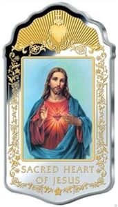 Coin: 1 Dollar (Sacred Heart of Jesus) (Niue(Numismatic Product - Religion)