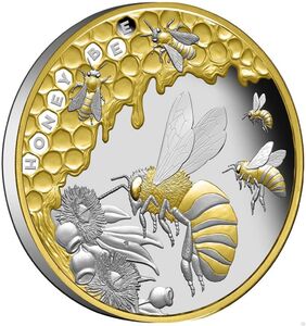 Coin: 1 Dollar (Australian Honey Bee) (Niue(Numismatic Product - Nature)