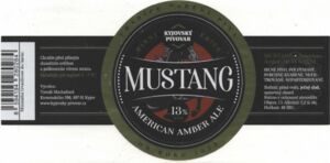 Drink Label: Mustang 13% American Amber Ale (Kyjovský pivovar, Czech ...