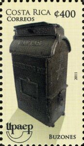 Stamp: Ancient Mailbox (Costa Rica(America Issue: Mailboxes) Mi:CR 1778 ...