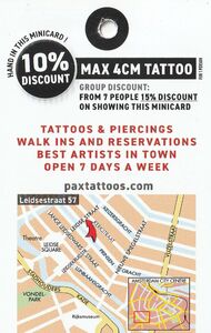 Tarjeta Funcional: Pax Tattoos - max 4cm tattoo (Advertising and ...
