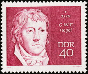 Stamp: Georg Hegel (1770-1831) (Germany, Democratic Republic (DDR ...