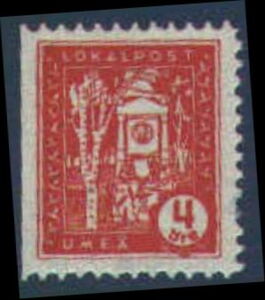 Stamp: Local Post (Sweden: Private Post Offices(Umeå) Col:SE-UME 1945-01