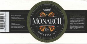 Drink Label: Monarch 15% Ipa (Kyjovský pivovar, Czech RepublicCol:CZ ...