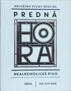 Drink Label: Predná Hora Nealkoholicke Pivo (Minipivovar Predná Hora ...