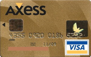 Bank Card: Akbank - Axess (Akbank T.A.Ş., Türkiye (Turkey)Col:TR-VI-0510