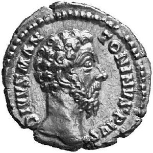 Moeda: 1 Denarius (Império Romano(139~180 - Marcus Aurelius) RIC:RIC ...