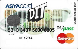 Bank Card: Asya Card, DIT (Bank Asya, Türkiye (Turkey)Col:TR-MC-0521