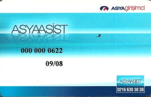 Bank Card: Asyaasist , Asya Girişimci (Bank Asya, Türkiye (Turkey)Col ...