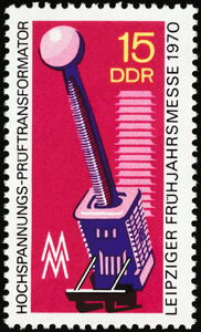 Stamp: High-voltage Test Transformer (Germany, Democratic Republic (DDR ...