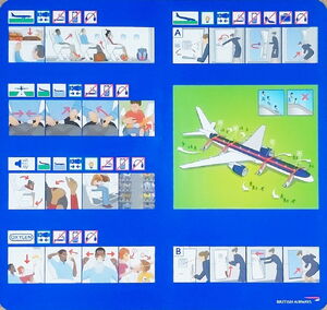 Safety Card: Boeing 757 (British Airways, United Kingdom of Great ...