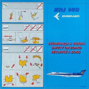 Safety Card: Erj 140 (Embraer, BrazilCol:EMB-BR-0002