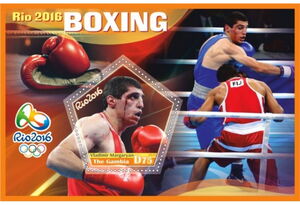 الطابع: Rio Summer Olympics 2016 boxing (غامبيا: طوابع غير قانونية ...