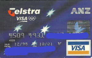 Bank Card: ANZ Telstra (Anz, New ZealandCol:NZ-VI-0018.02
