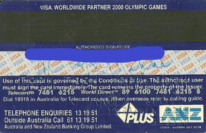 Bank Card: ANZ Telstra (Anz, New ZealandCol:NZ-VI-0018.02