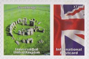 Stamp: Stonehenge 2 Union Jack Flag (United Kingdom: Private Post ...