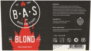 Drink Label: BAS Blond (Brouwerij Heer en Meester, NetherlandsCol:NL ...