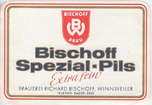 Drink Label: Bischoff Spezial Pils (Brauerei Richard Bischoff, Germany ...