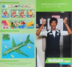 Safety Card: Boeing 737-400 (Kulula.com, South AfricaCol:CAW-ZA-0002