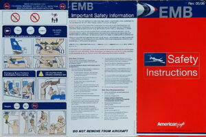 Safety Card: Emb (American Eagle, United States of AmericaCol:AAL-EA-US ...