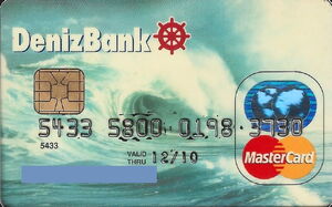 Bank Card: Denizbank (Denizbank, Türkiye (Turkey)Col:TR-MC-0526