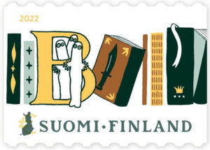 Stamp: Moomin and B (Finland(Moomin ABCs (2022)) Sn:FI 1676b,Yt:FI 2781 ...