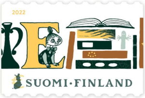 Stamp: Moomin and E (Finland(Moomin ABCs (2022)) Sn:FI 1676e,Yt:FI 2784 ...