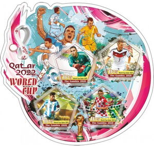 Stamp: Sports FIFA World Cup 2022 in Qatar I (Gambia: Illegal Stamps ...