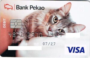 Bank Card: Cat (Bank Polska Kasa Opieki SA/Bank Pekao SA, PolandCol:PL ...