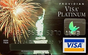 Tarjeta de Banco: Visa Platinum (Providian National Bank (United States ...
