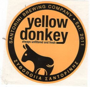 Drink Label: Yellow Donkey (Santorini Brewing Company, GreeceCol:GR ...